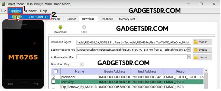 Oppo A5s Pattern Unlock Without Auth File - SP Flash Tool (One-Click)