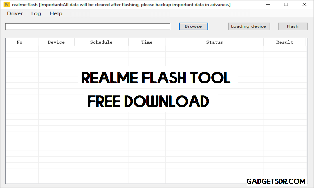 Download Realme Flash Tool Latest version for Windows