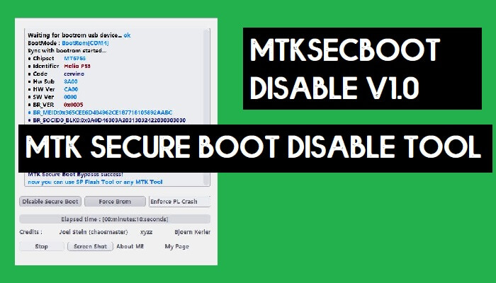 MTK Auth Bypass Tool v38 - MTK Secure Boot Disable Tool - Latest Free