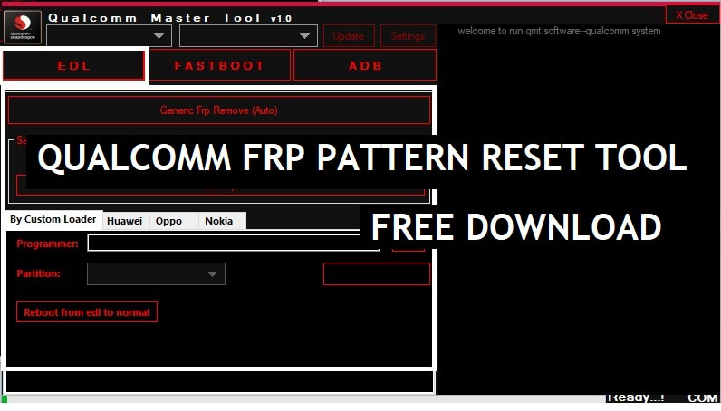 Qualcomm Master Tool V1.2 Download | FRP Pattern Reset Tool