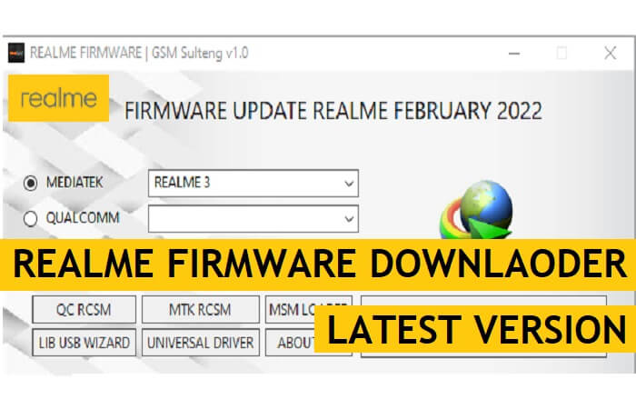 Download Realme Firmware Downloader Tool V1 Latest - GSM Doctor