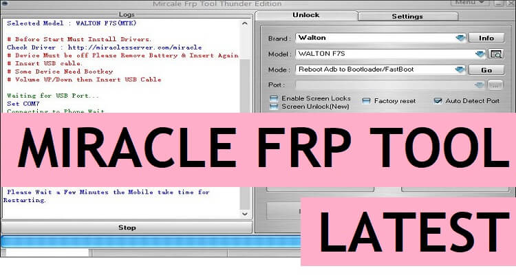 Miracle FRP Tool Latest Setup V2.03 Download Free [Windows]