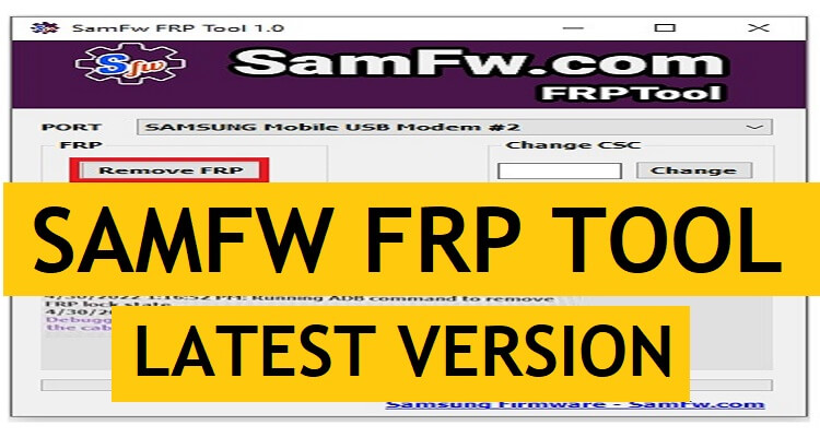 SamFw FRP Tool v1.0 - Samsung One Click FRP 9, 10, 11, 12 Adb enable