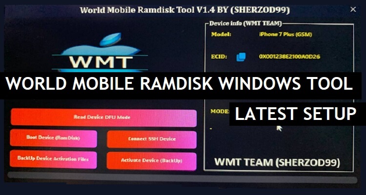 World Mobile Windows Ramdisk Tool V2.6 Download latest Version