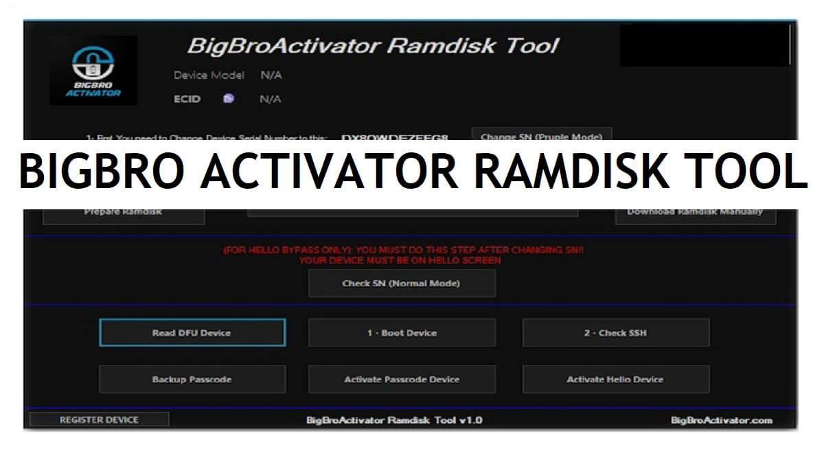 BigBro Ramdisk Tool V4 Download Windows Latest Version Free