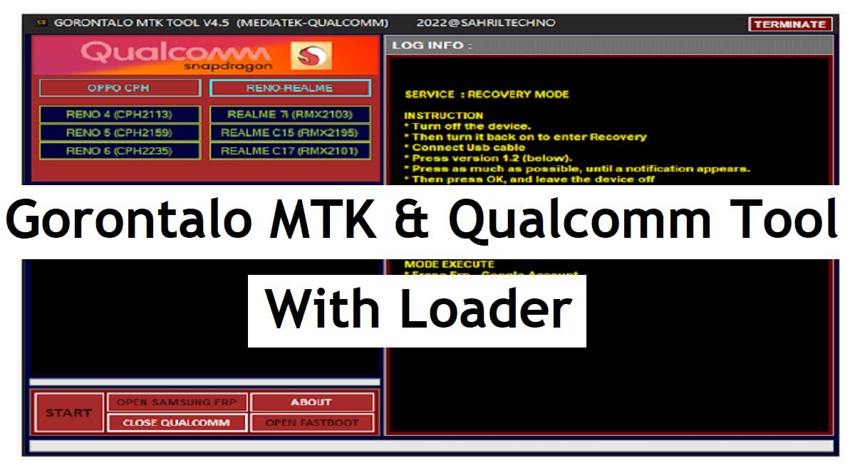 Gorontalo Mtk And Qualcomm Tool V45 With Loader Download Free