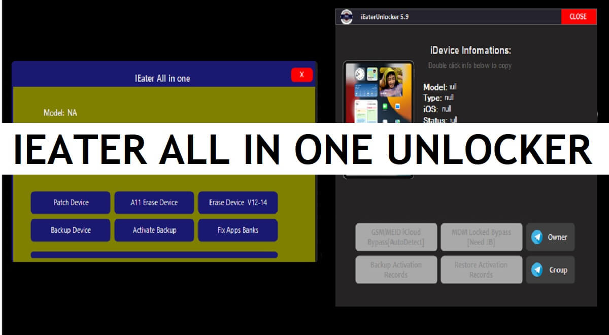 iEater AIO All in one Unlocker Tool v5.9 Download Latest Version Free