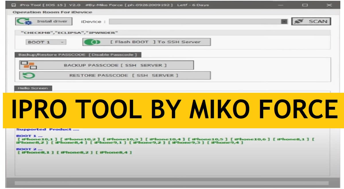 iPro Tool V2.0 By Miko Force Download Latest Version free IOS15