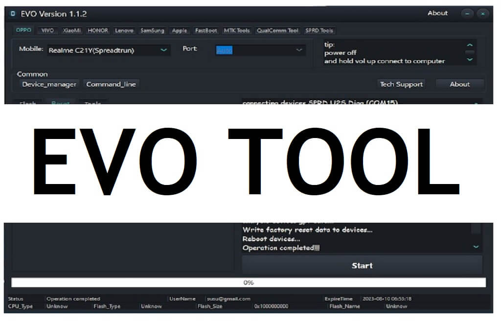 EVO Tool V1.1.4 Download Latest Vesion Free - GSM Doctor