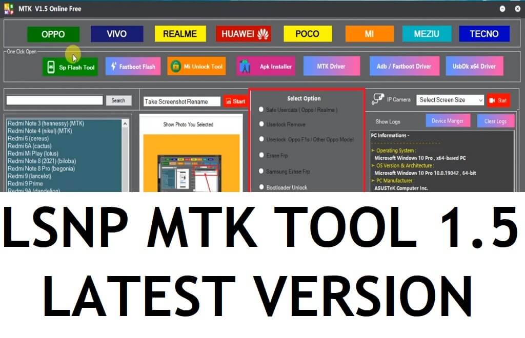 Lsnp Unlocker MTK Tool V1.5 Download Latest Version
