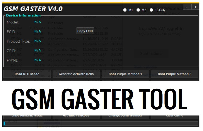 GSM Gaster Tool V4.0 Download Latest Version Disable Passcode