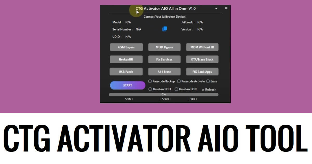 CTG Activator AIO All In One Tool Download V1.0 Latest Windows